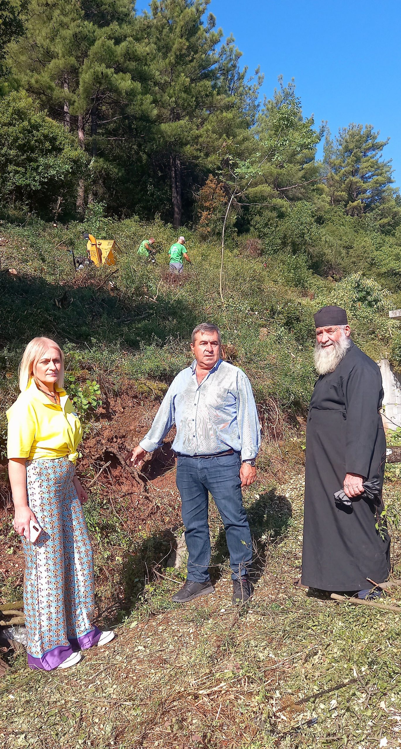 Ο Κώστας Μαράβας επιθεωρεί τις αντιπυρικές ζώνες - ΔΗΜΟΣ ΠΥΛΗΣ